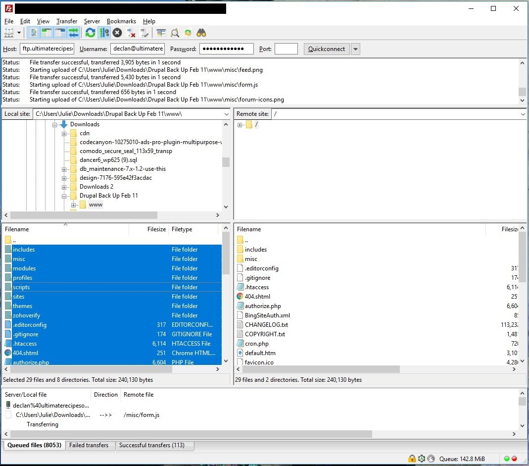 bluehost-screenshot-ftp-file-transfer-filezilla-tutorial - Website Tips and Tutorials